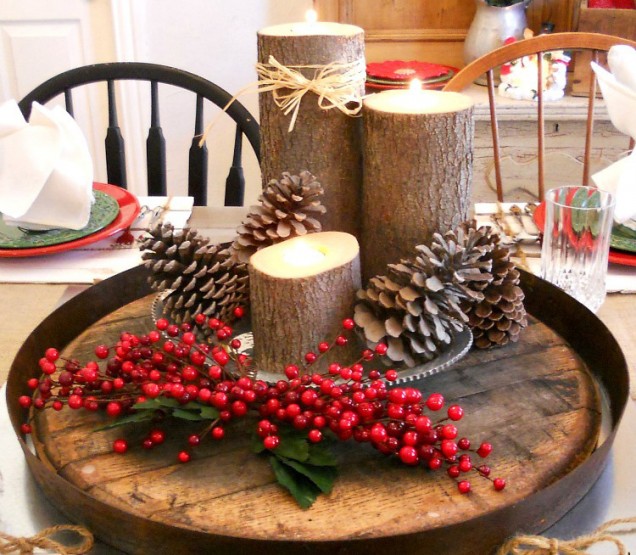 Коледна украса за маса - За Жената