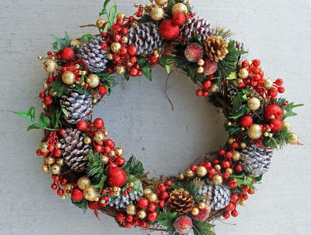 Идеи за красив коледен венец (Снимки): - За Жената