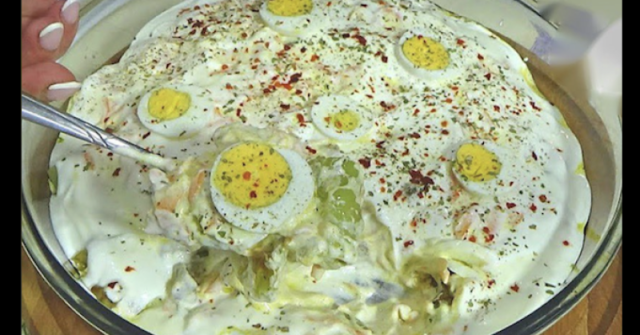 По вкусно от Снежанка и Тцатцики Млечна салата с варени яйца най