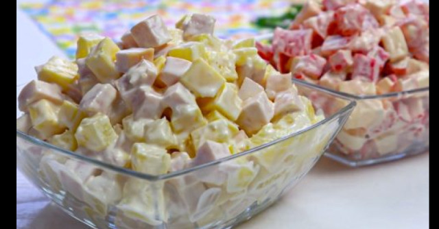 Две вкусни салати от 3 съставки за 5 минути - през лятото те са ми и ...