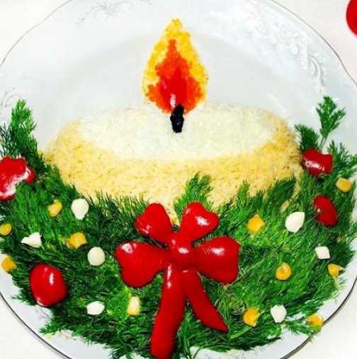 Чудни идеи за красиви салати на празнична трапеза - За Жената